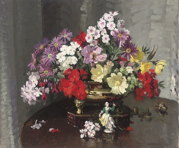 Herbert Davis Richter | Intérieur aux fleurs | MutualArt