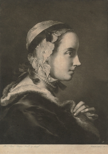 Thomas Frye | Life-sized Heads: A Fashionable Lady, with a Pearl ...
