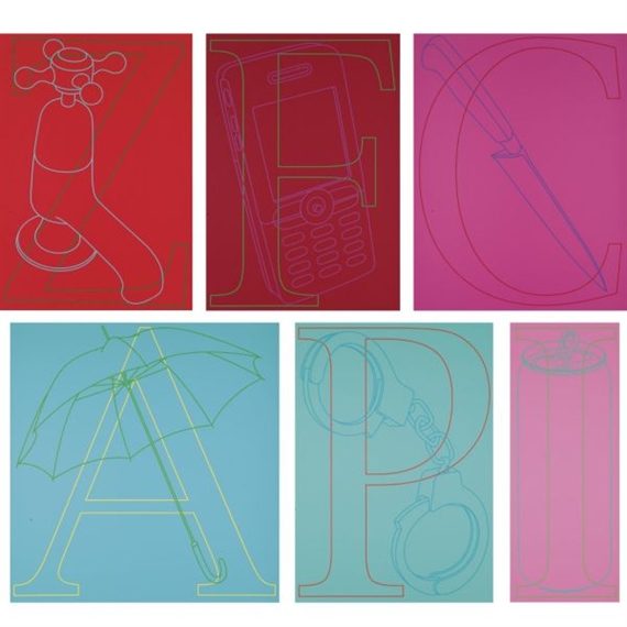 Michael Craig-Martin | ALPHABET (2007) | MutualArt