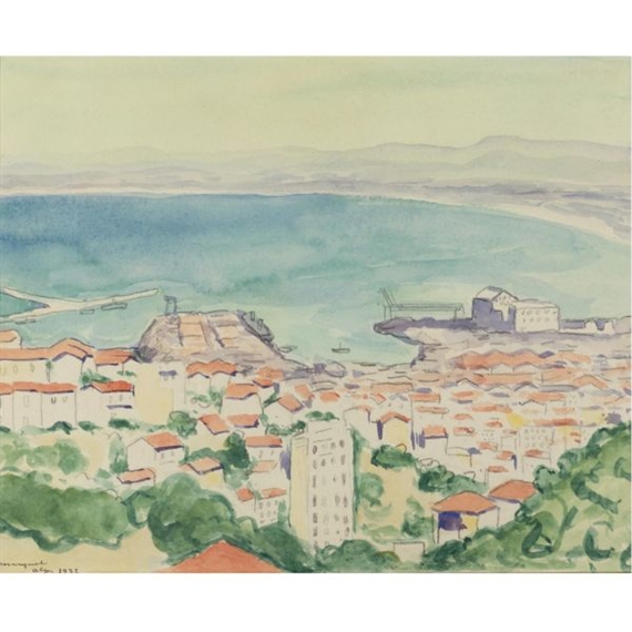 Albert Marquet | ALGER, LE PORT VU DES HAUTEURS (1932) | MutualArt