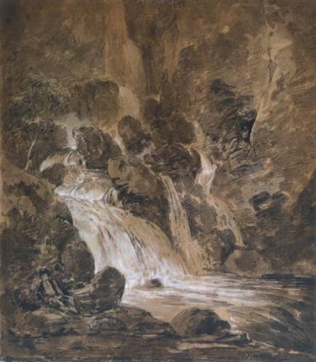 George Howland Beaumont | Waterfall at Keswick (1803) | MutualArt