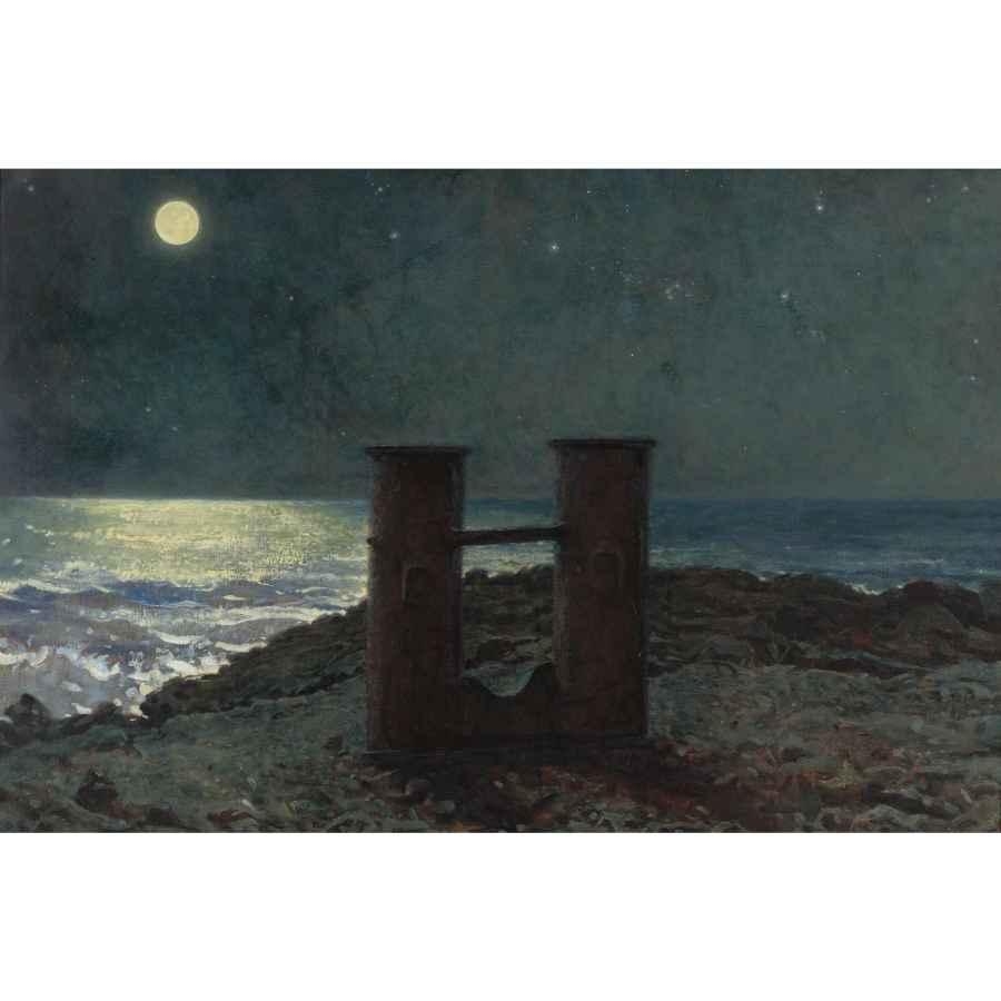 Jamie Wyeth | Pig and The Train (1977) | MutualArt