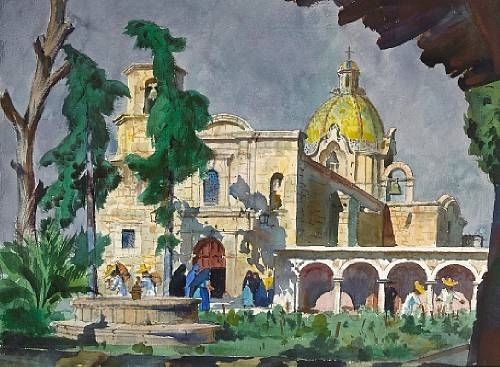 Emil Kosa Jr. | Church in Mexico | MutualArt