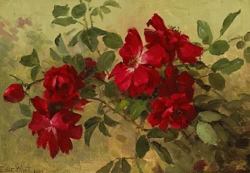 Edith White | Red Roses | MutualArt