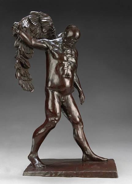 Leonard Baskin | Glutted Death with Wings (1981) | MutualArt