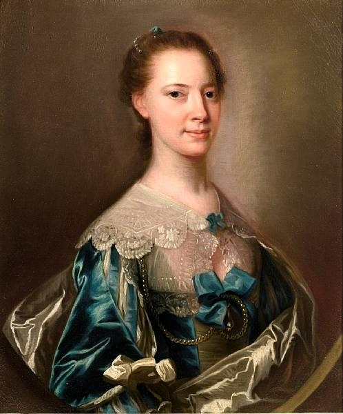James Cranke | Portrait of Susannah Maria Dacre, bust-length, in blue ...
