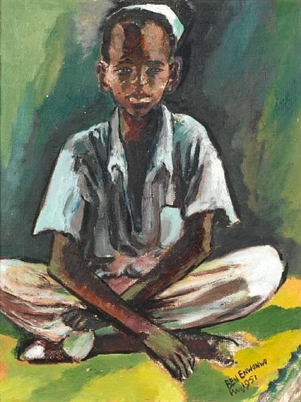 Ben Enwonwu | Portrait of a young boy | MutualArt