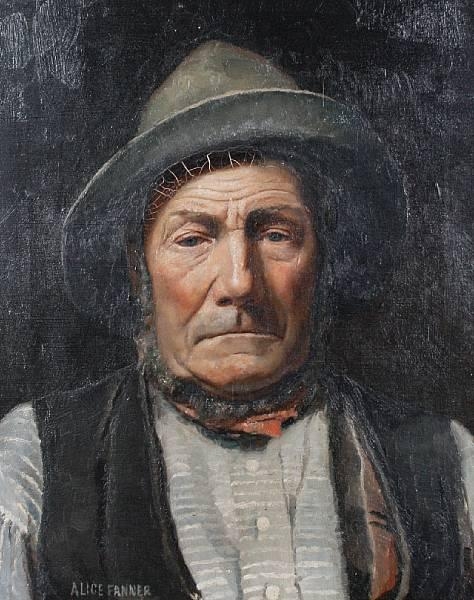 Alice Maud Fanner | Portrait of the Twickenham ferryman | MutualArt