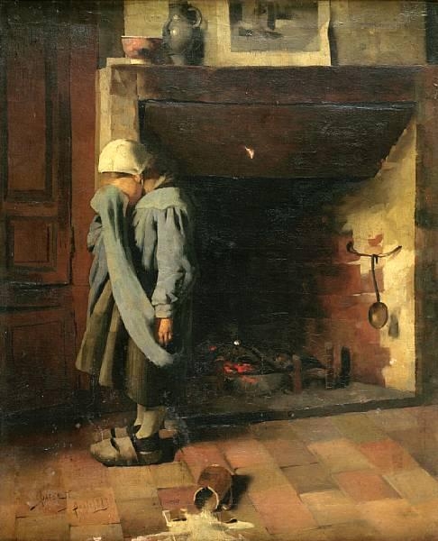 French School, 19th Century | The broken pitcher | MutualArt