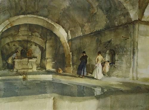 William Russell Flint | Woman bathing | MutualArt