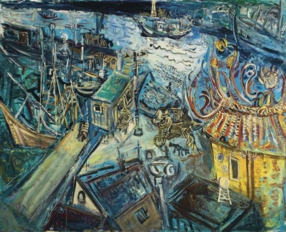 Lai-Xing Chen | Wanli Harbour (1992) | Compare similar artworks | MutualArt