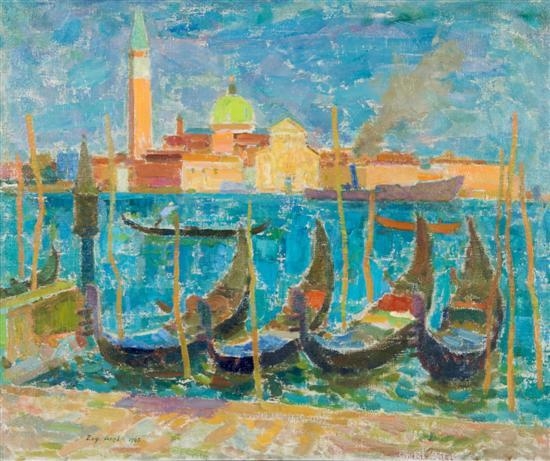 Eugeniusz Arct | View of San Giorgio (1965) | MutualArt