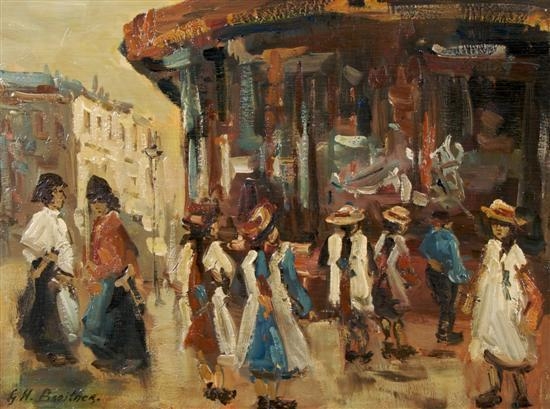 George Hendrik Breitner | Street Scene with Figures | MutualArt