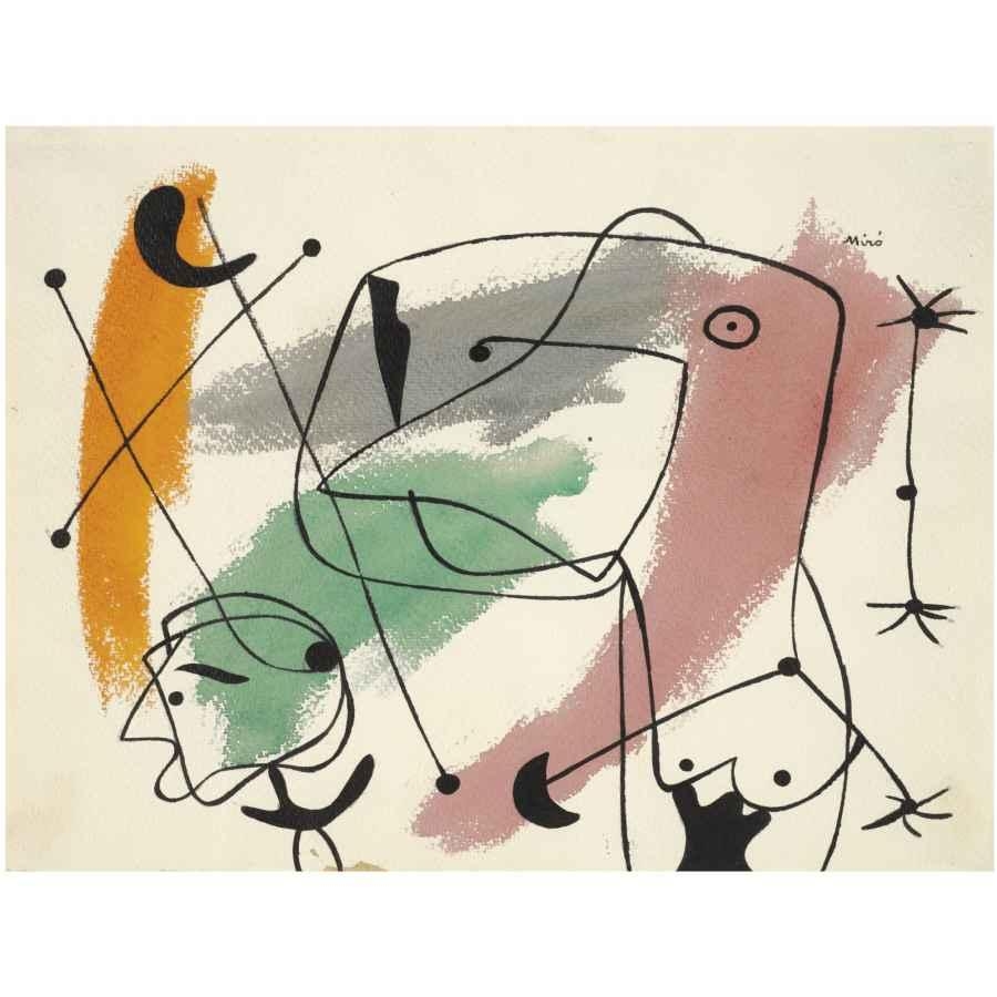 Joan Miró | SIGNES ET FIGURATIONS - RECTO (1935) | MutualArt