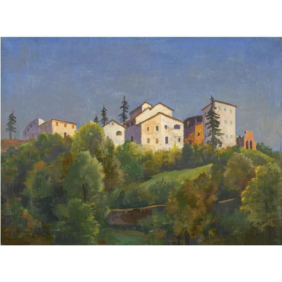 Karl Hofer | LANDSCAPE IN TICINO NEAR BELLINZONA (1939) | MutualArt