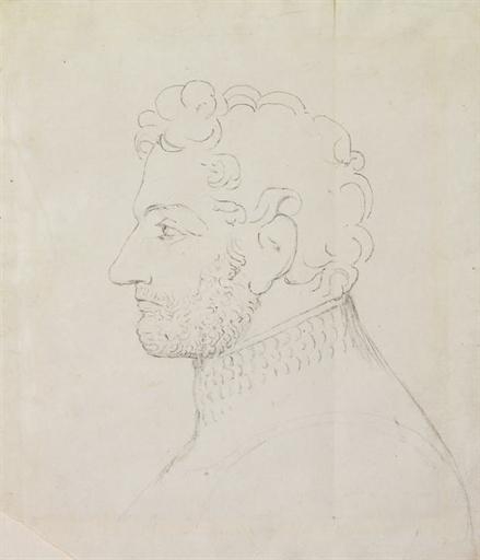 William Blake | A visionary head: Portrait of King Edward III | MutualArt