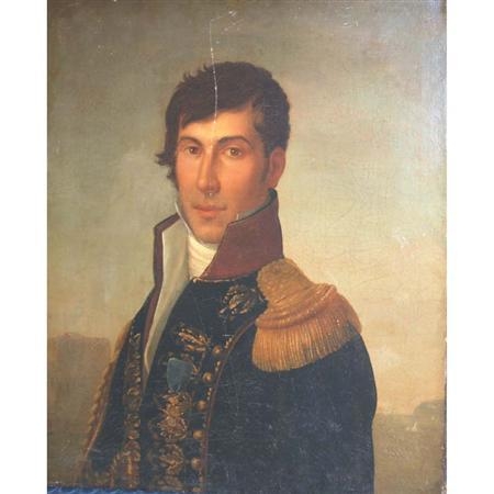 French School, 19th Century | Portrait of a Military Officer with the ...
