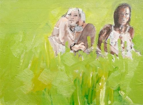 Reg Gadney | Study for two models in the field (2008) | MutualArt