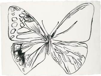 Andy Warhol | Vanishing Animals, Butterfly (1986) | MutualArt