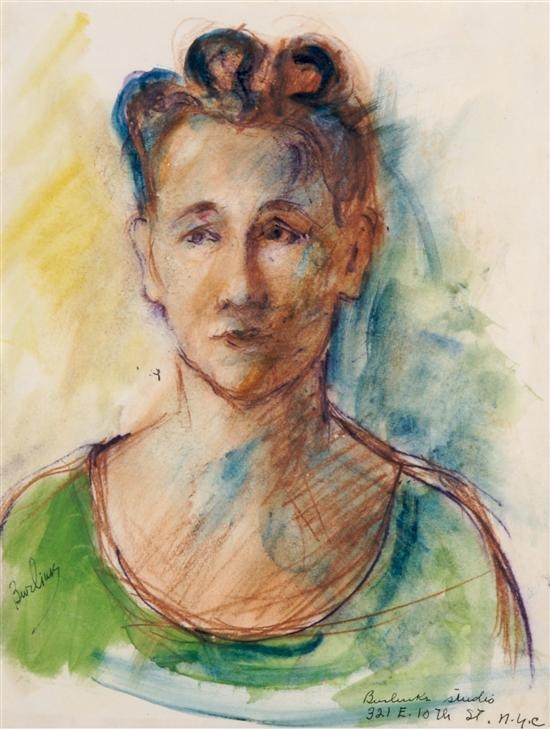 David Burliuk | Sketch of Onya La Tour (1939) | MutualArt