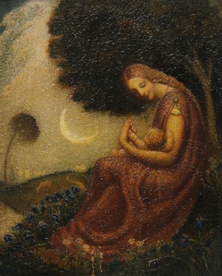 Claude Buck | Madonna and Child with Moon | MutualArt