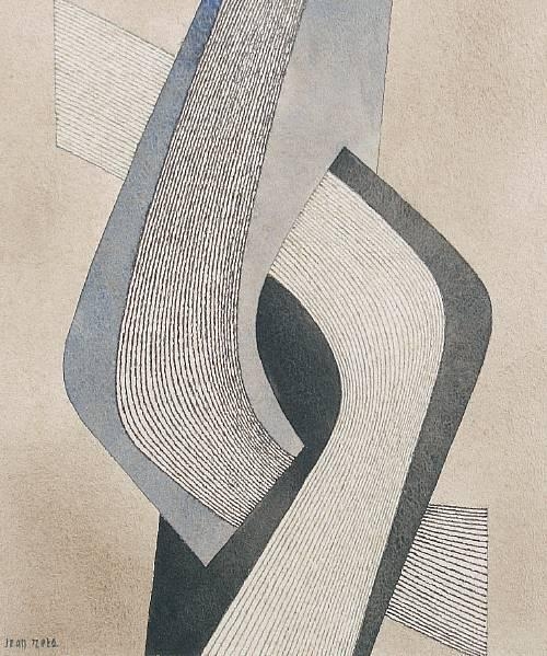 Jean Rets | Abstract grey and black | MutualArt