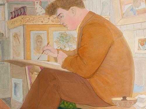 Peter Samuelson | Big John in the art class (1958) | MutualArt