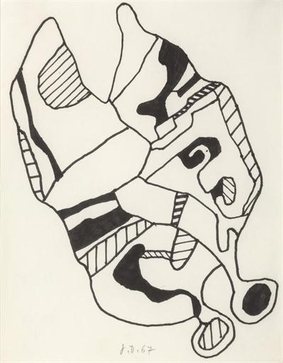 Jean Dubuffet | Composition with Two Figures (1982) | MutualArt