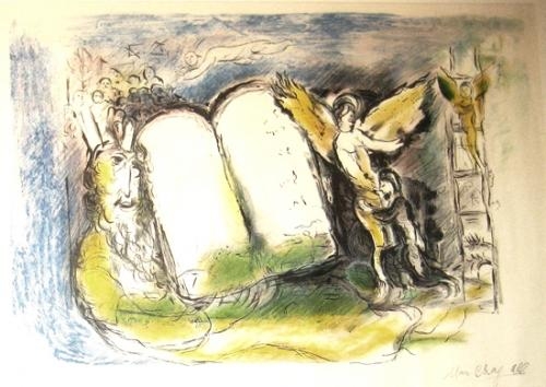 Marc Chagall | Moses and the Tablets of the Covenant | MutualArt