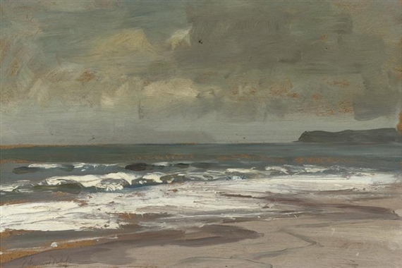 Edward Brian Seago | Waves breaking on the shore | MutualArt