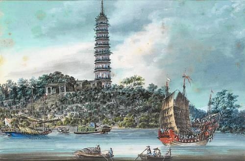 Tingqua | The pagoda at Whampoa; A folly fort on the Canton River; A ...