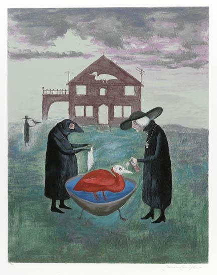 Leonora Carrington Bird Bath 1974 Mutualart