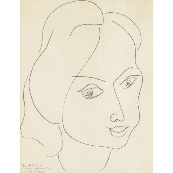 Henri Matisse | PORTRAIT DE LYDIA DELECTORSKAYA (1945) | MutualArt