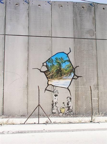 Banksy | 'Two Children' (2006) | MutualArt