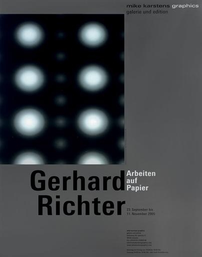 Gerhard Richter | Exhibition poster Gerhard Richter - Arbeiten auf Papier, Mike Karstens ...