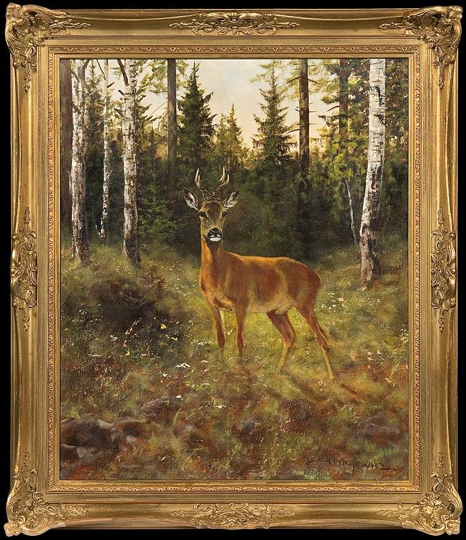 George Majewicz | Roe in a forest | MutualArt