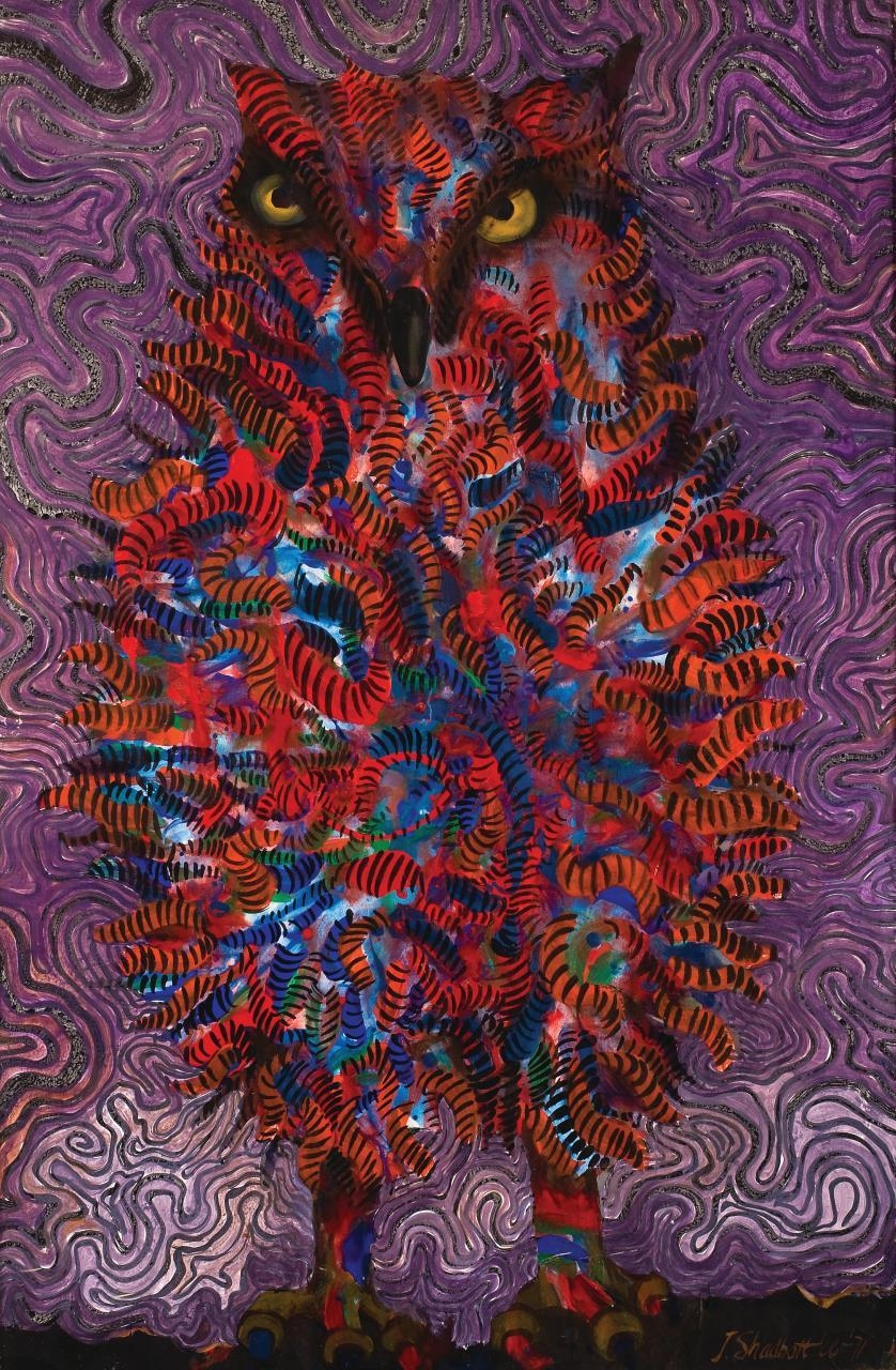 Jack Leonard Shadbolt | ORNAMENTAL OWL (1966 - 1971) | MutualArt