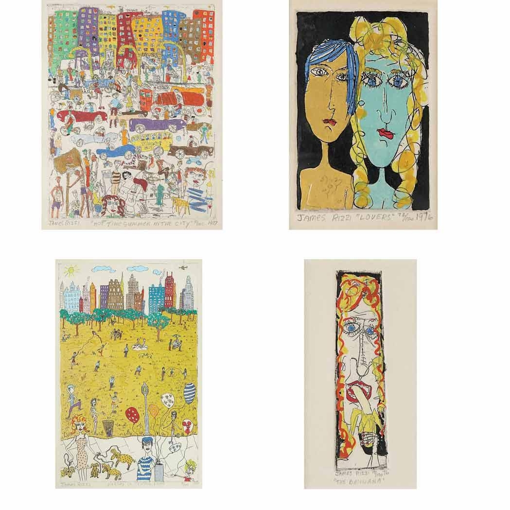 James Rizzi | FOUR WORKS: THE BANNANA; LOVERS; HOT TIME SUMMER IN THE ...