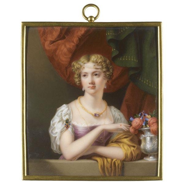 Henry Bone | PORTRAIT OF LADY GEORGIANA CHARLOTTE QUIN (1794-1823 ...