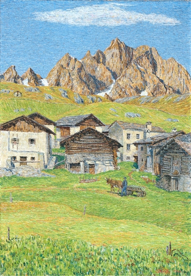 Gottardo Segantini | CREVASALVAS MIT PIZ LAGREV, 1940 CREVASALVAS WITH ...