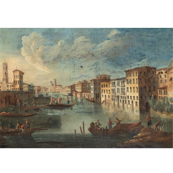 Venetian School, 18th Century | Venice, a view of the Grand Canal ...