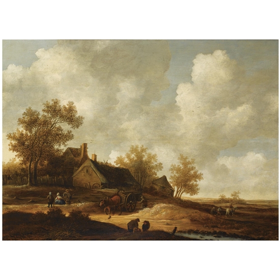 Pieter Symonsz. Potter | A dune landscape with a farmer with his horse ...