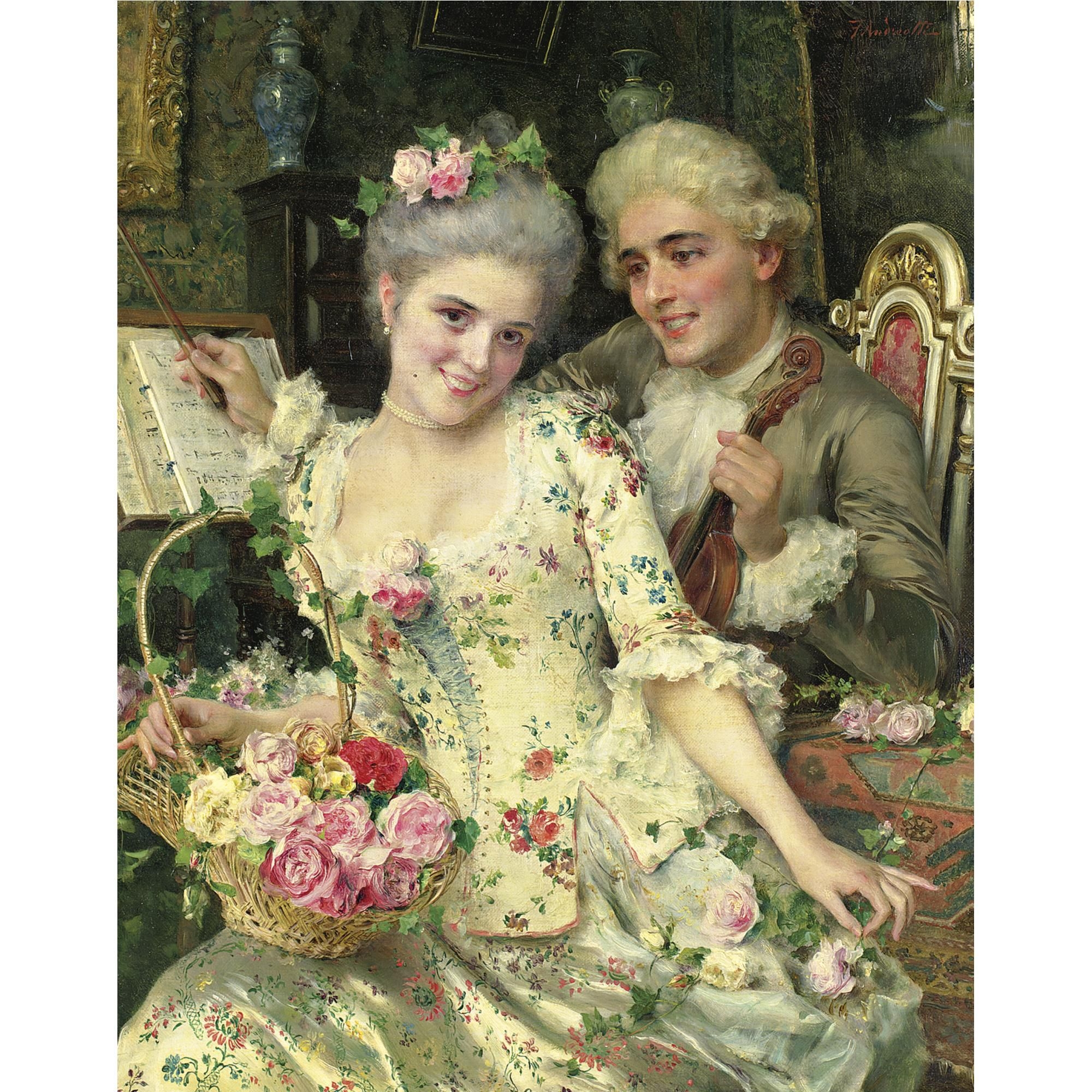 Federico Andreotti | Der Lautenspieler | MutualArt