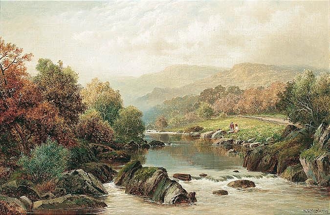 William Henry Mander | looking up the lledr valley from the beaver ...