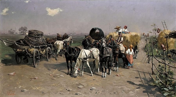 Laszlo Pataky | THE HAY MAKERS | MutualArt