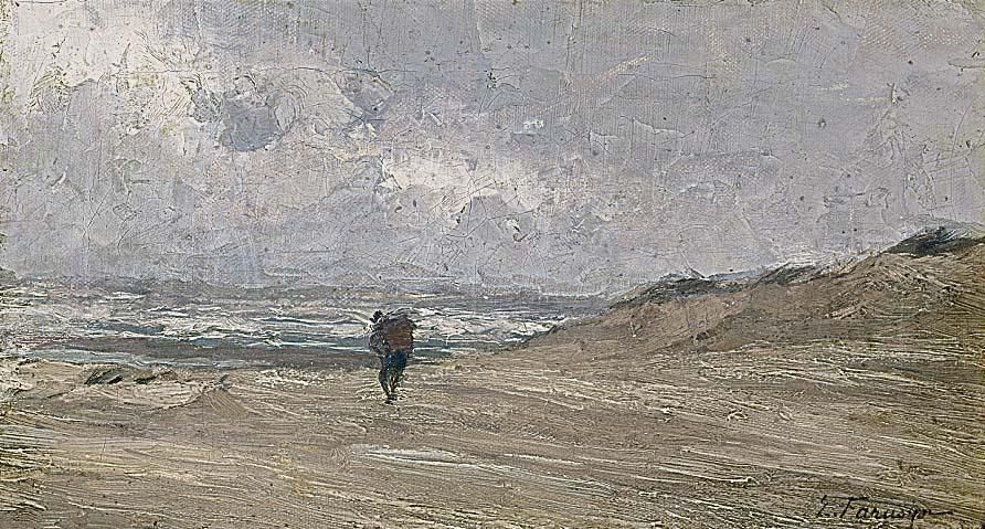 Edgard Farasyn | SHELL-GATHERER AT THE BEACH | MutualArt