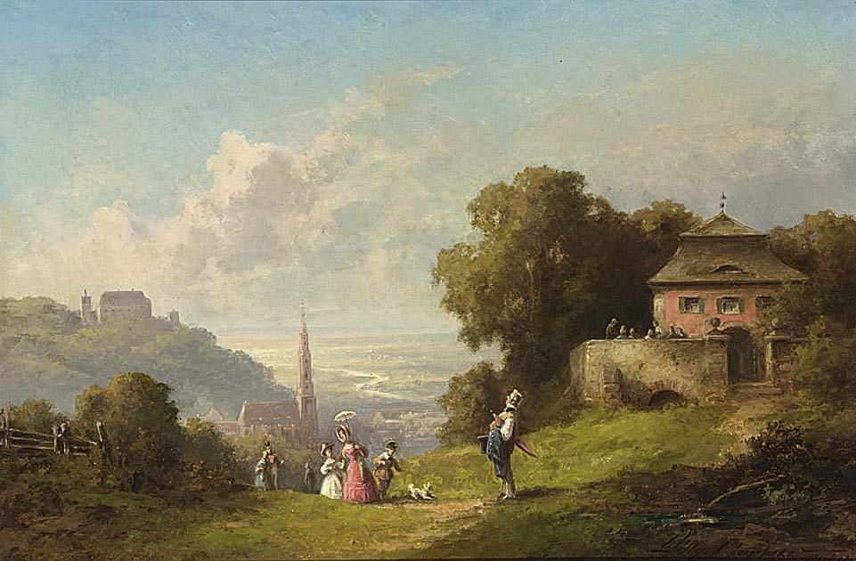 Willy Moralt | A FAMILY OUTING IN THE COUNTRY SIDE | MutualArt