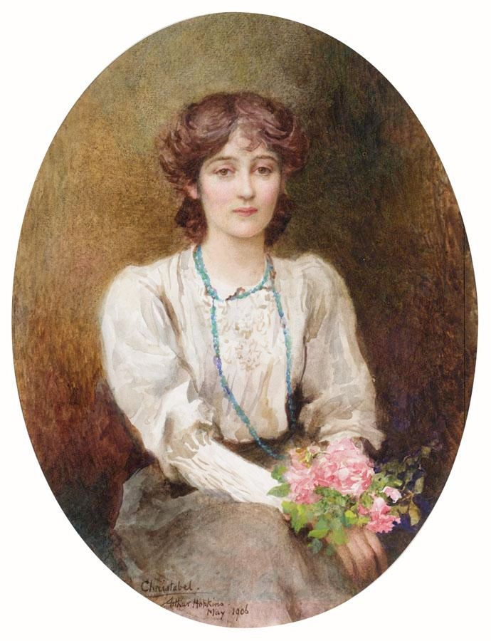 Arthur Hopkins | CHRISTABEL HOPKINS, LADY POOLEY, THE ARTIST'S DAUGHTER ...