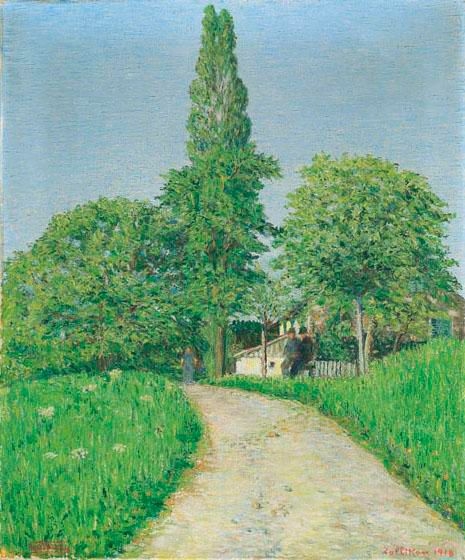 Gottardo Segantini | SEELANDSCHAFT, 1917 LANDSCAPE WITH LAKE, 1917 ...