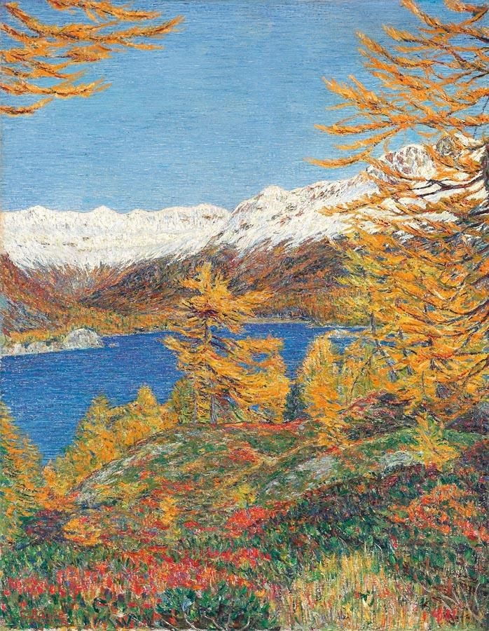 Gottardo Segantini | HERBSTTAG AM SILSERSEE, 1921 | MutualArt